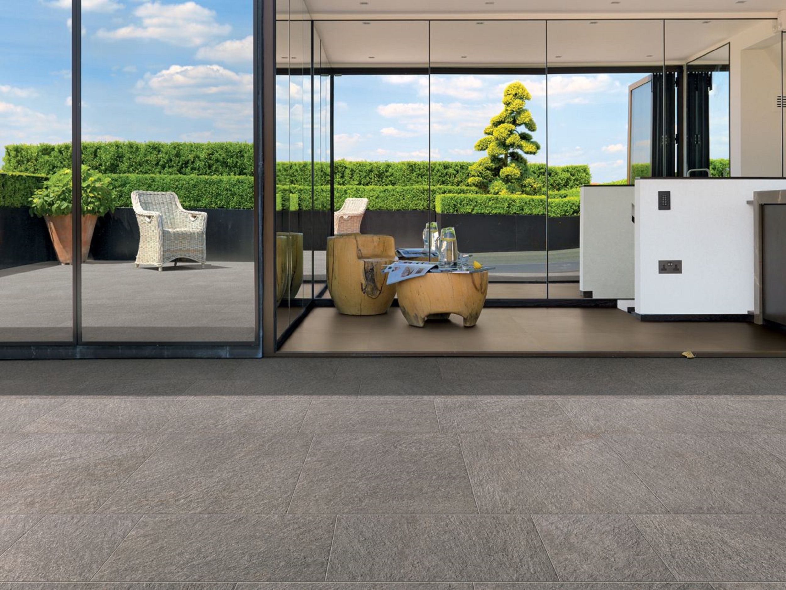 KERAMIK BODENPLATTEN STEINOPTIK 2.3 - SOL AG